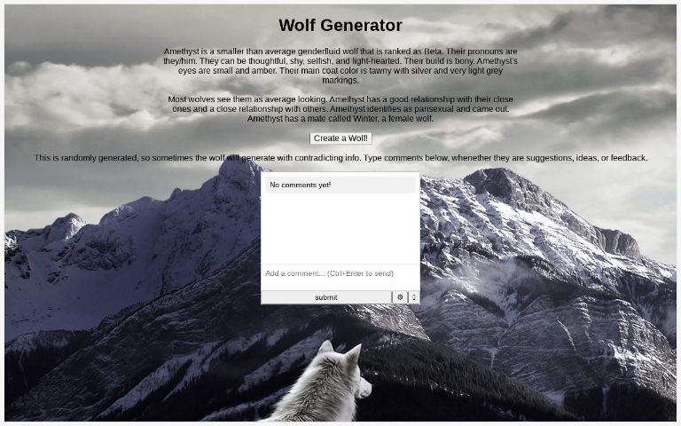 Wolf Generator