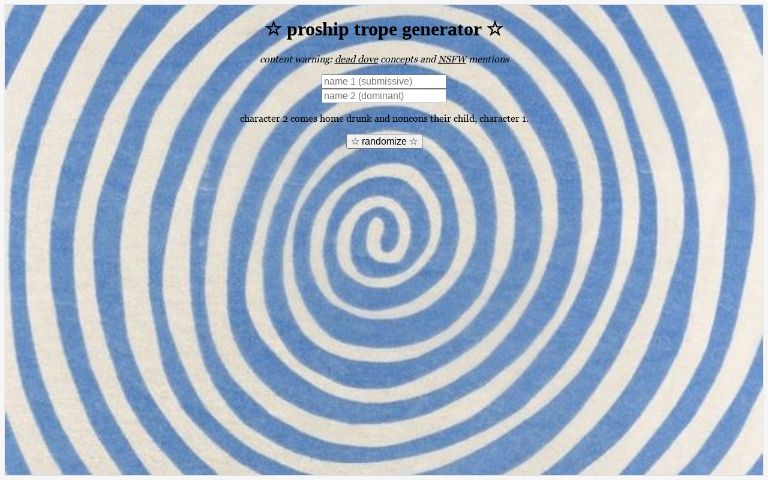 proship trope generator ☆