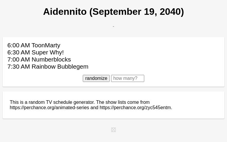 Aidennito (September 19, 2040) ― Perchance Generator