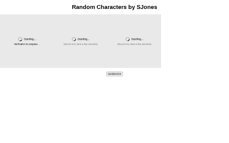 Random Characters by SJones ― Perchance Generator