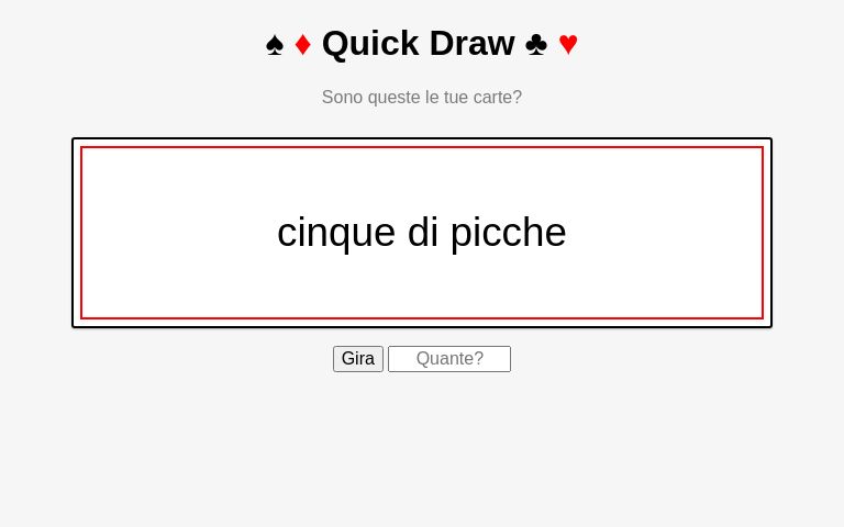 ♠ ♦ Quick Draw ♣ ♥ ― Perchance Generator