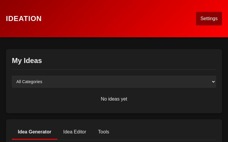 My Ideas ― Perchance Generator