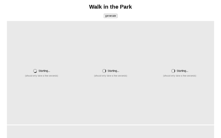 Walk in the Park ― Perchance Generator