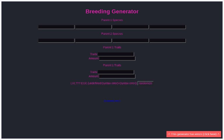 Breeding Generator