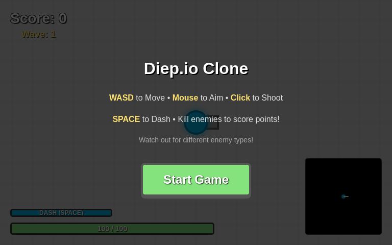 Diep.io Clone ― Perchance Generator