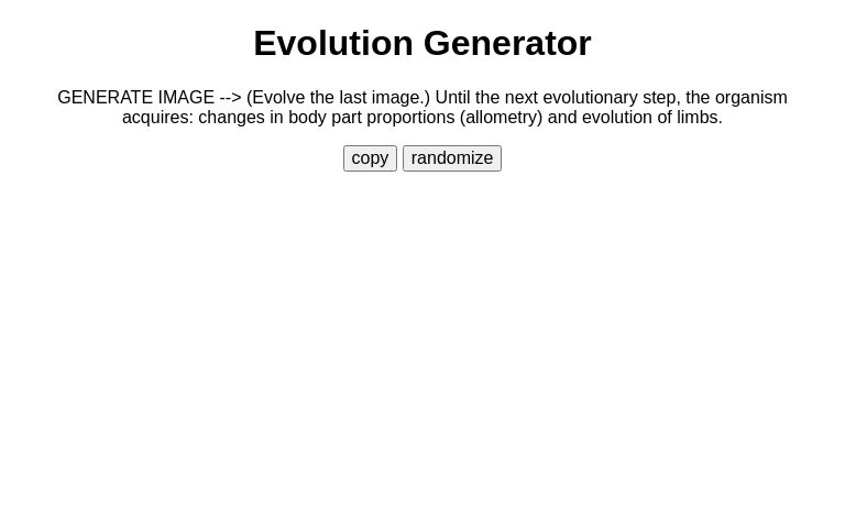 Evolution Generator