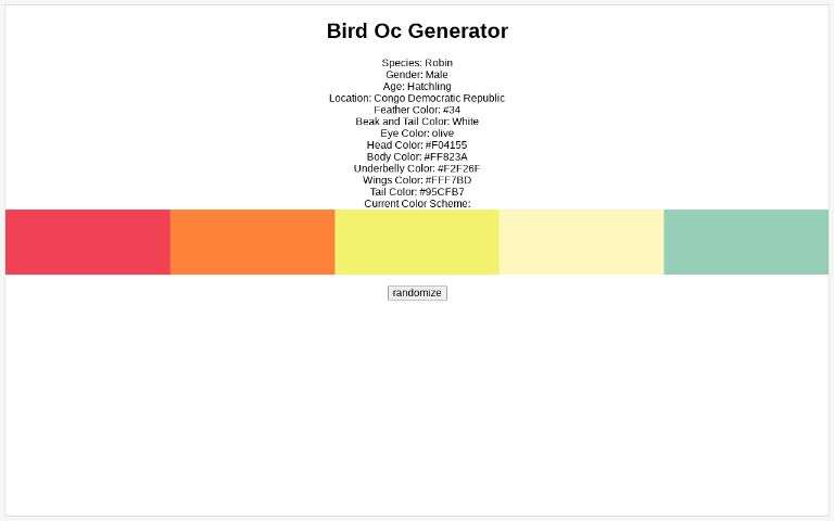 Bird Oc Generator