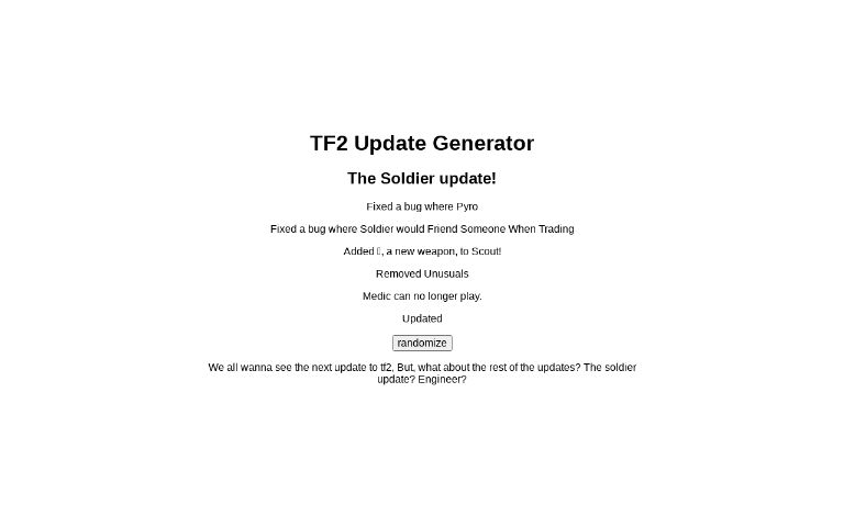 TF2 Update Generator