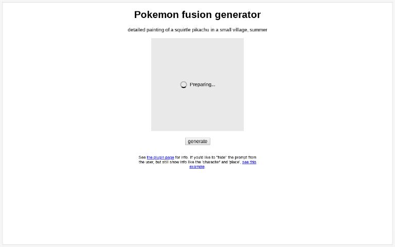 Pokemon fusion generator