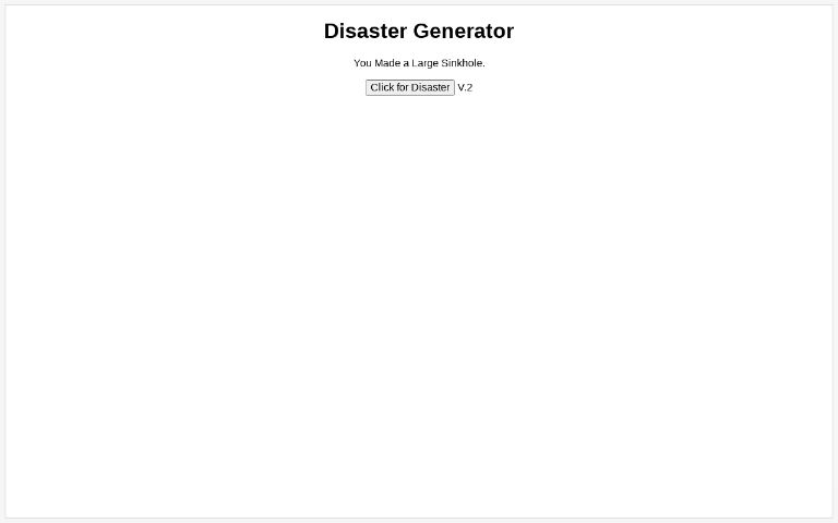Disaster Generator