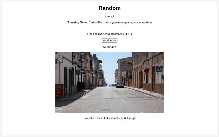 Random ― Perchance Generator