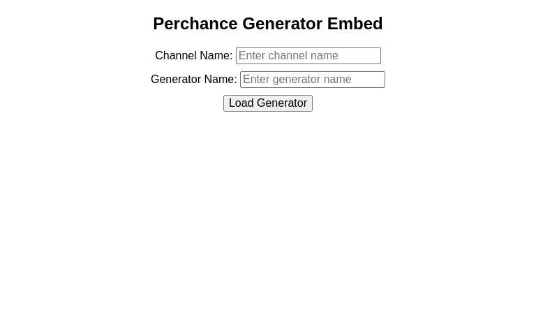 Perchance Generator Embed
