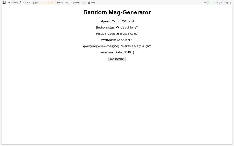 Random Msg-Generator