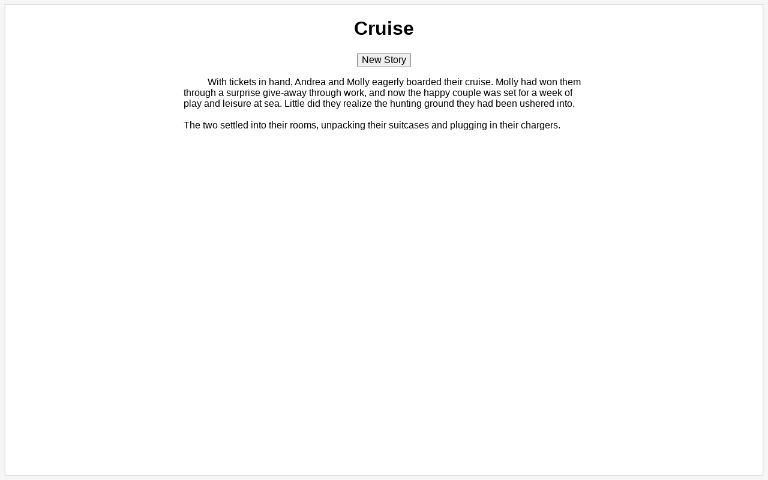 Cruise ― Perchance Generator