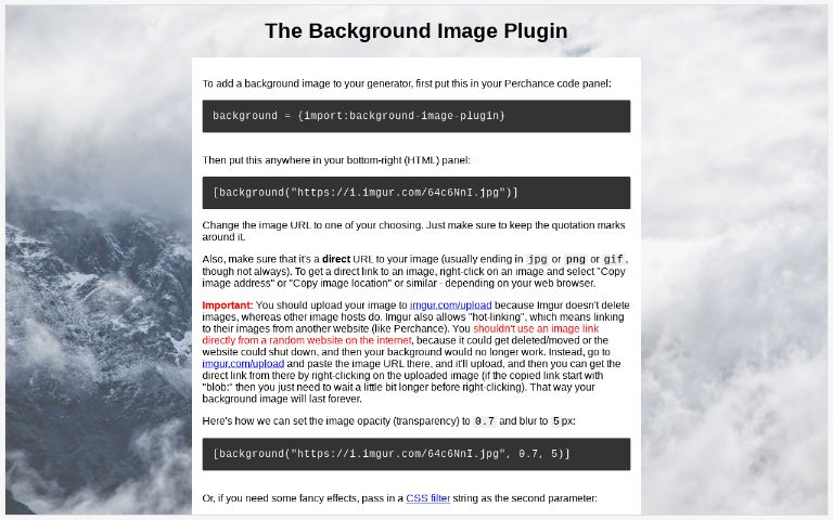 The Background Image Plugin