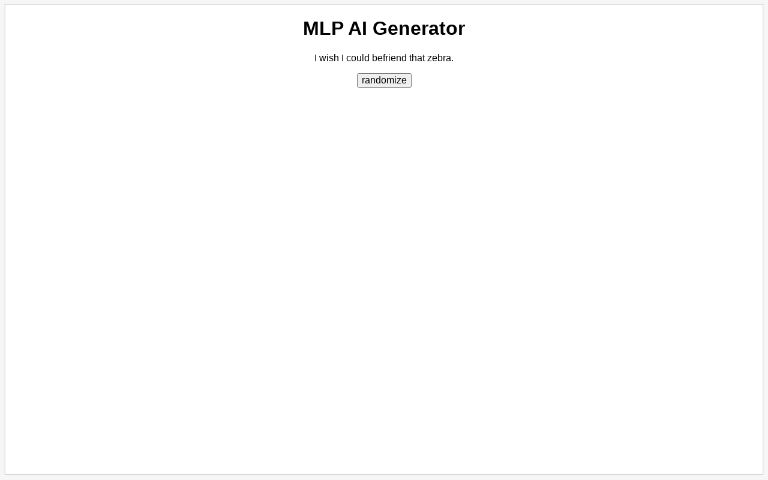 MLP AI Generator
