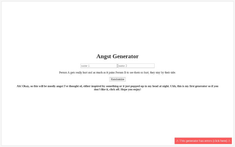 Angst Generator