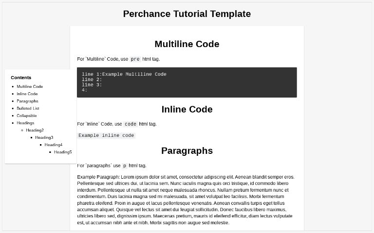 Perchance Tutorial Template ― Perchance Generator