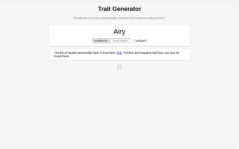 Trait Generator