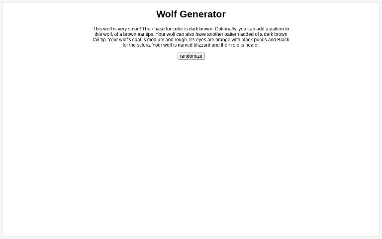 Wolf Generator
