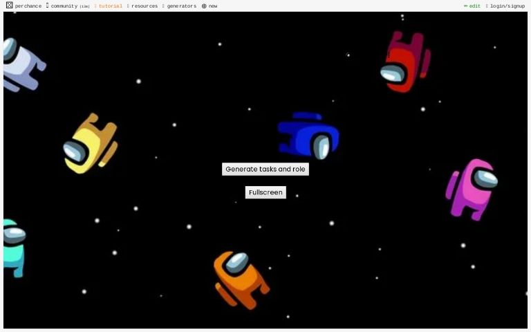 Among Us Task and Role Generator!