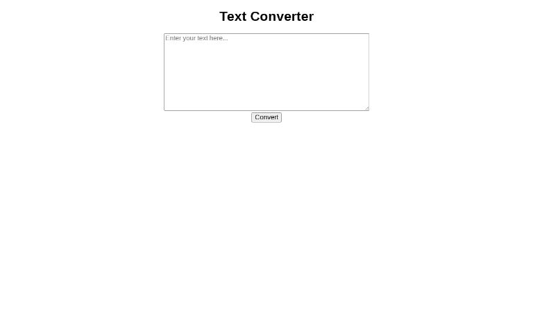 Text Converter ― Perchance Generator