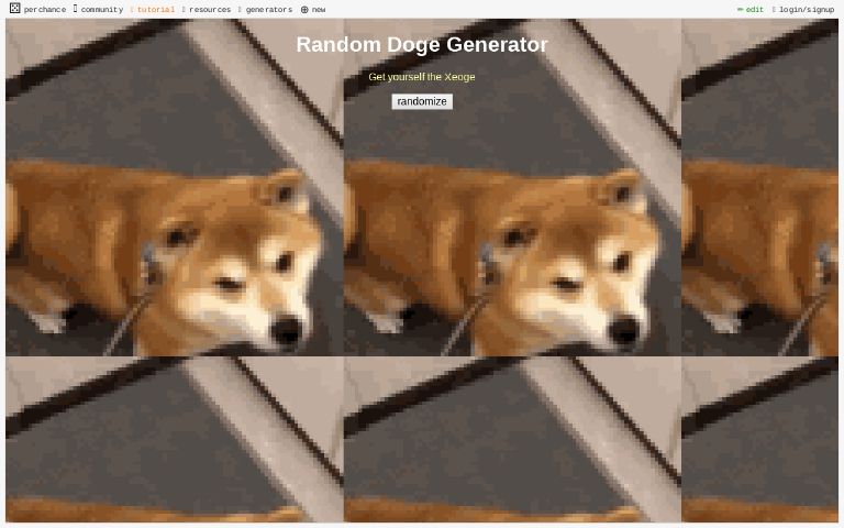 Random Doge Generator