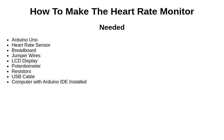How To Make The Heart Rate Monitor ― Perchance Generator