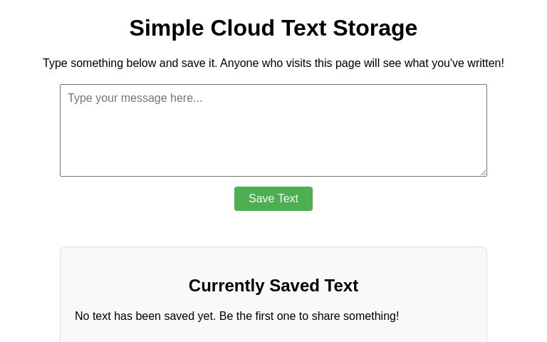 Simple Cloud Text Storage ― Perchance Generator