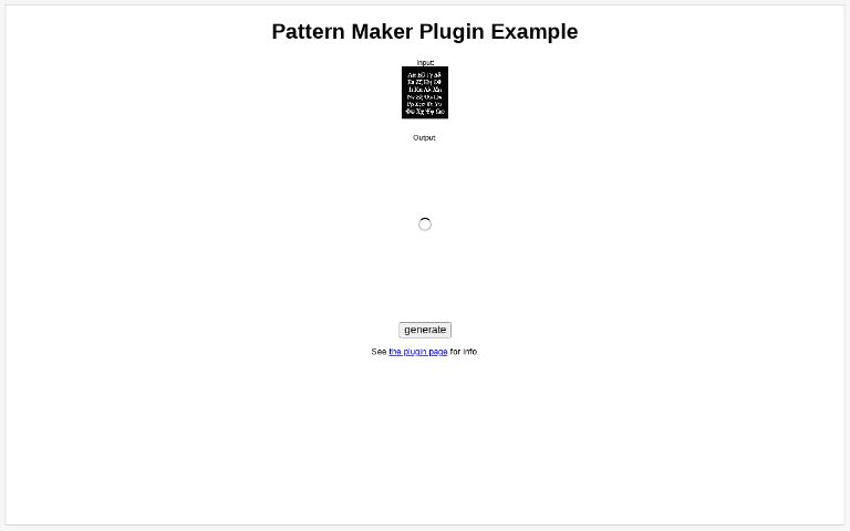 Pattern Maker Plugin Example