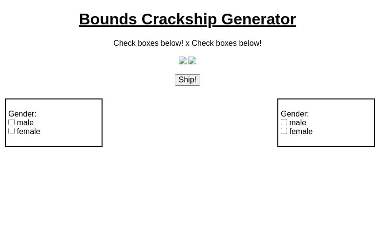 Bounds Crackship Generator