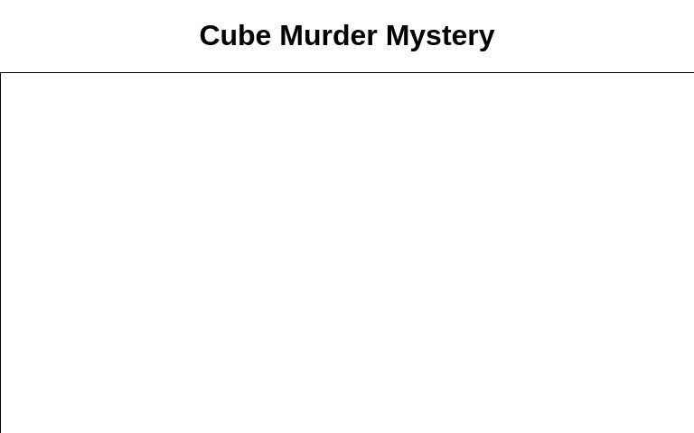Cube Murder Mystery ― Perchance Generator