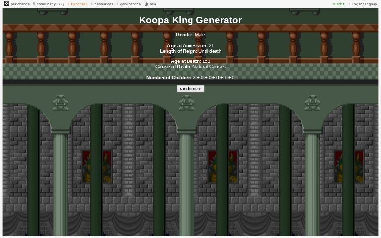 Koopa King Generator