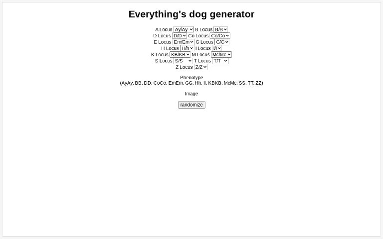 Everything's dog generator