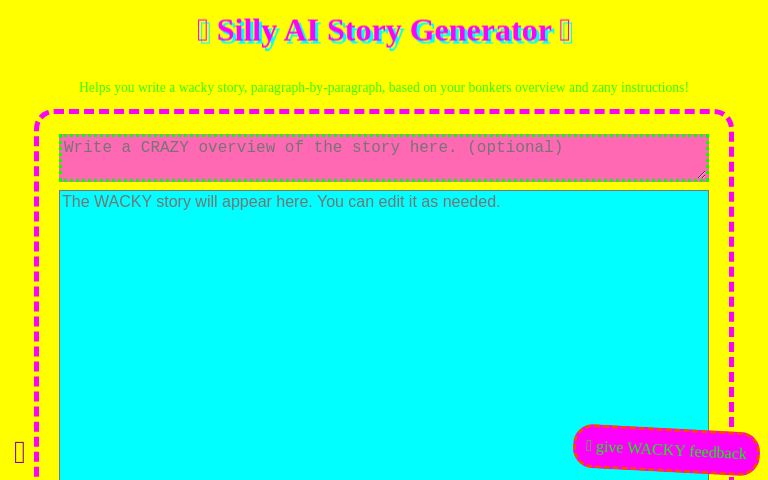 🤪 Silly AI Story Generator 🤪