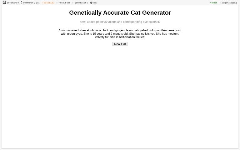 Genetically Accurate Cat Generator