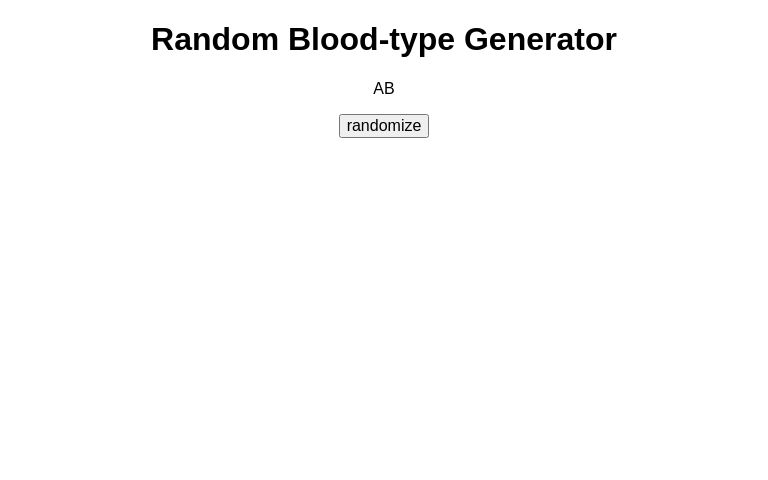 Random Blood-type Generator