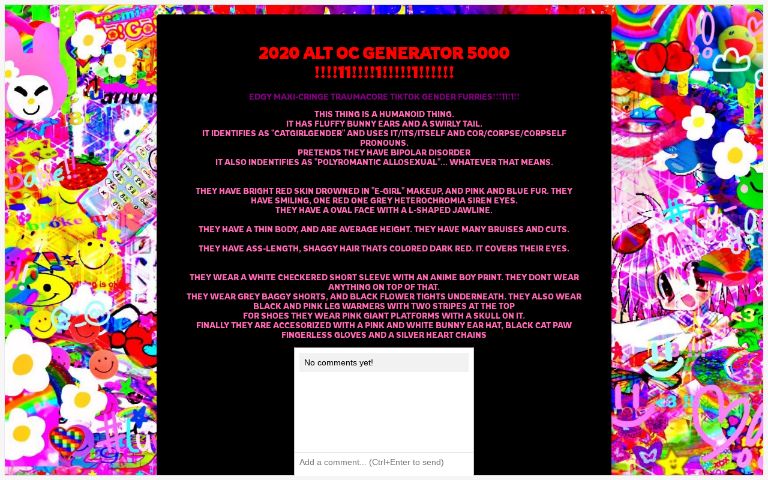 2020 ALT OC GENERATOR 5000!!!!11!!!!1!!!!!1!!!!!!