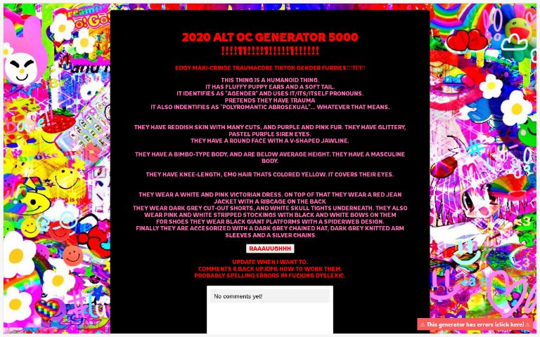 2020 ALT OC GENERATOR 5000!!!!11!!!!1!!!!!1!!!!!!