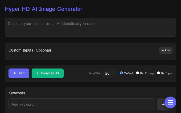 Hyper HD AI Image Generator