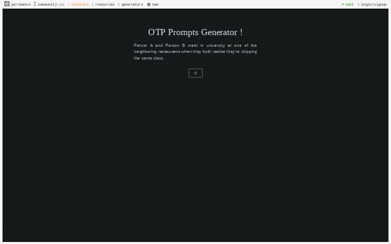 OTP Prompts Generator