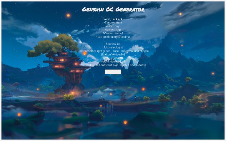 Genshin OC Generator