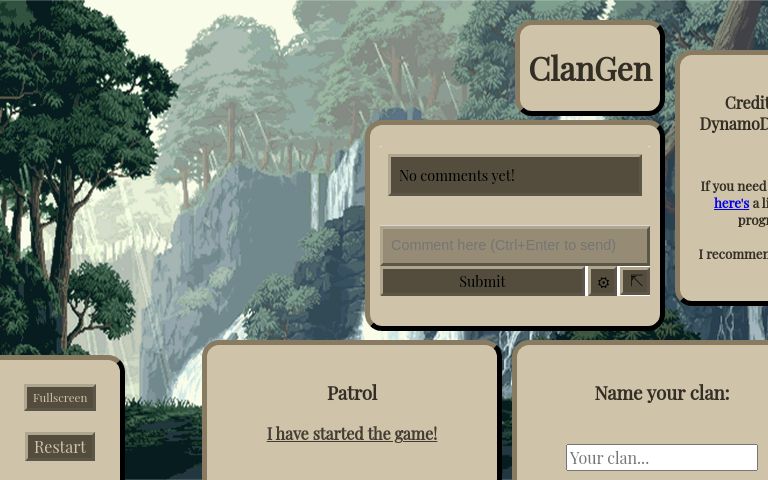 ClanGen ― Perchance Generator