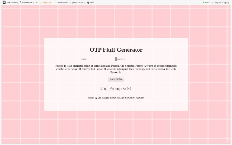 OTP Fluff Generator