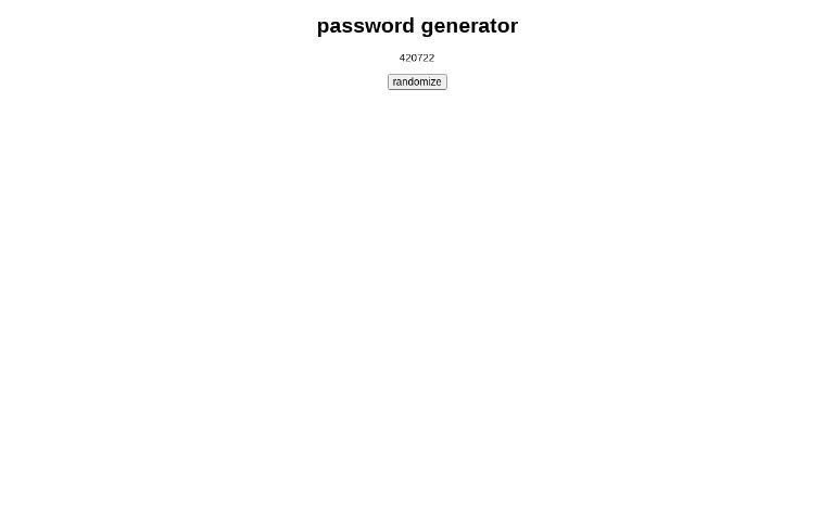 password generator