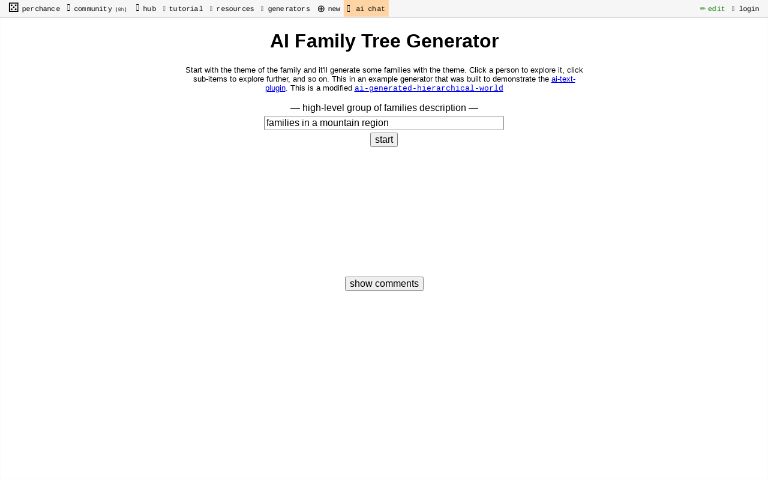 AI Family Tree Generator