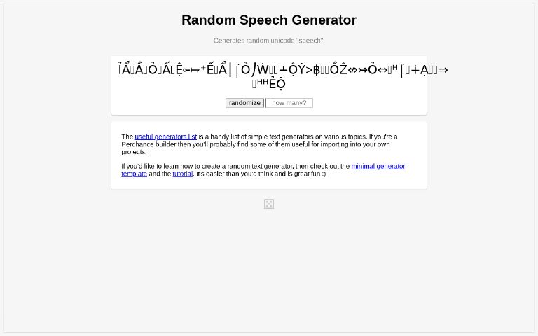 Random Speech Generator