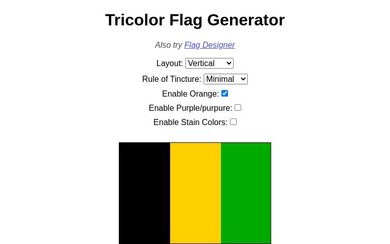 Tricolor Flag Generator