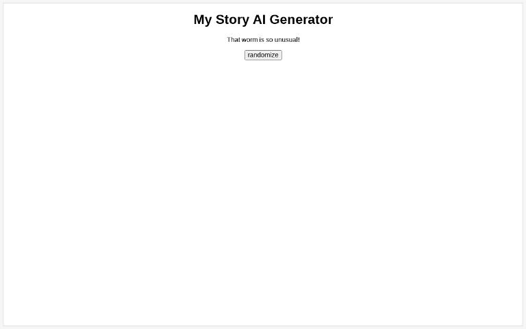 My Story AI Generator