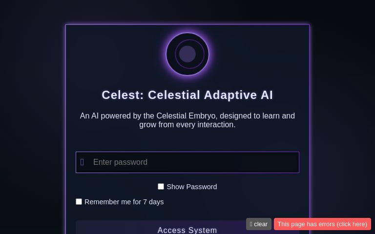 Celest: Celestial Adaptive AI ― Perchance Generator